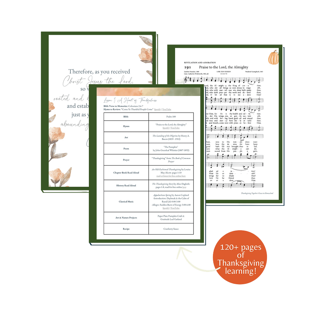 Thanksgiving Together - Grace in Homeschool